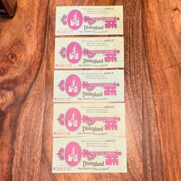 Disney | Toys | 5 Disneyland Magic Key Coupons | Poshmark